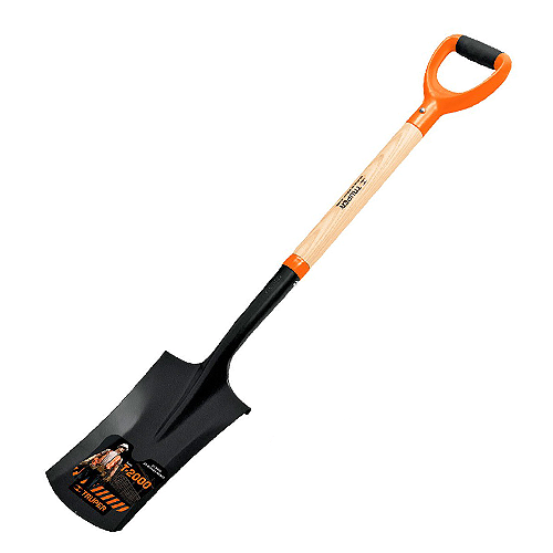 BWI Companies: Tru Built Wood Poly D-Handle Garden Spade, 16 Gauge - 28 ...