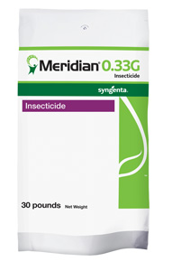 BWI Companies: Meridian 0.33G Insecticide - 40 lb by Syngenta